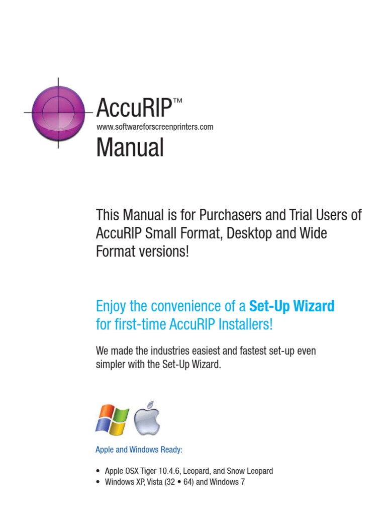 AccuRIP Software Manual | PDF | Window (Computing) | Printer (Computing)