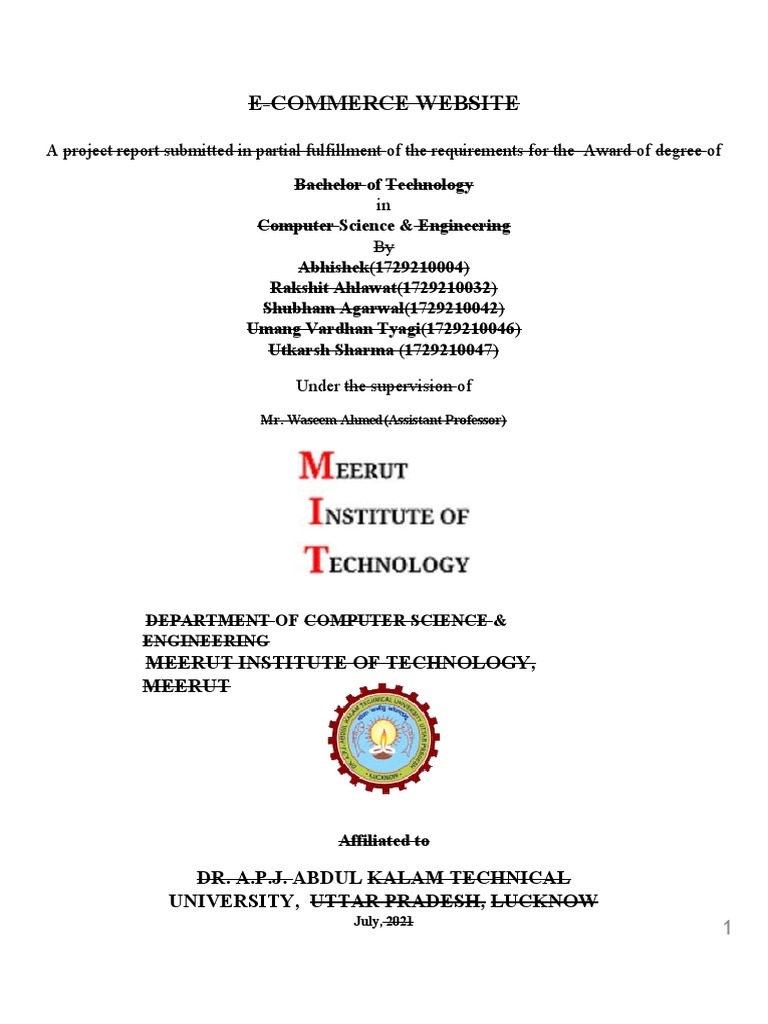 Project Report Final | PDF | World Wide Web | Internet & Web