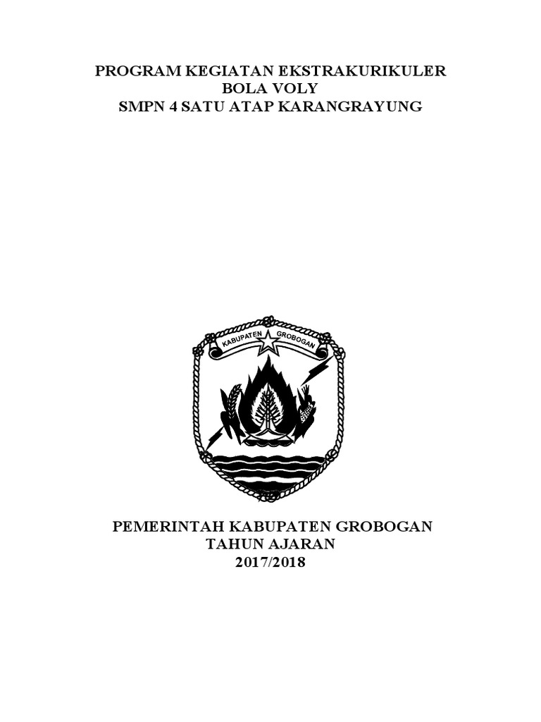 Program Kegiatan Ekstrakurikuler Voli Pdf
