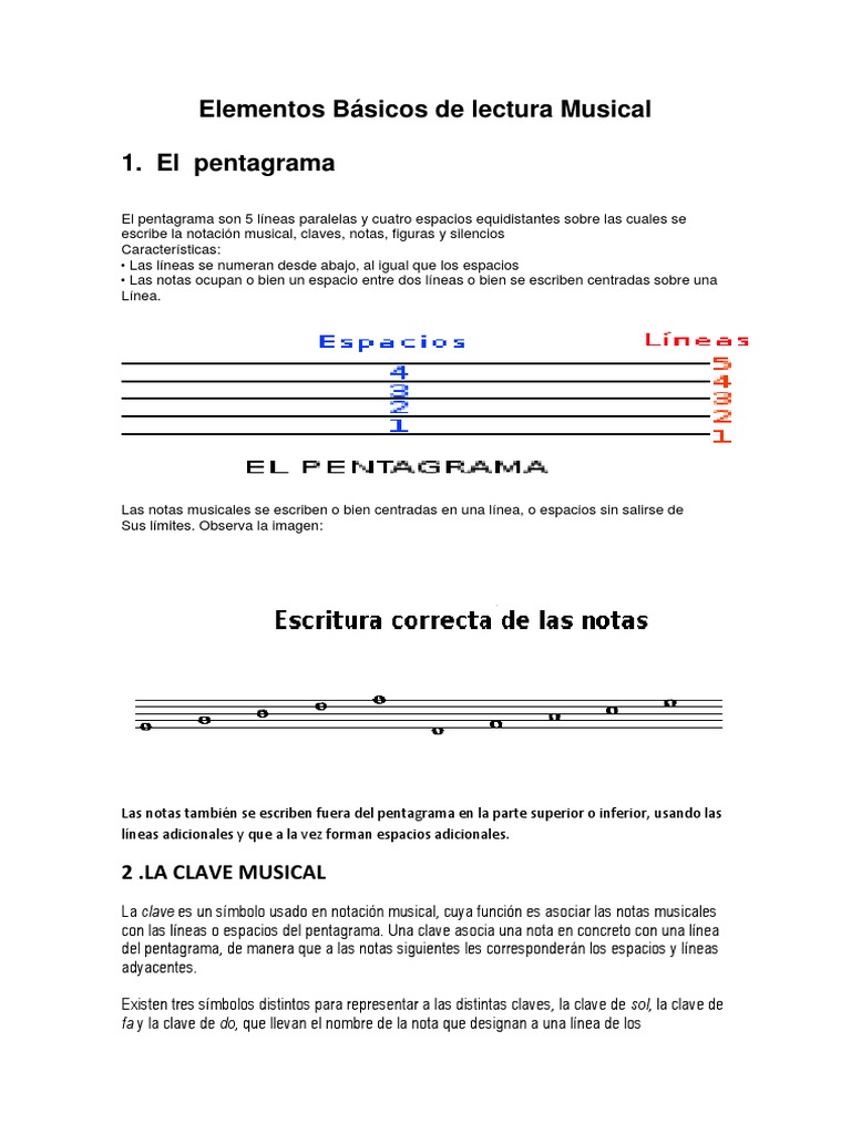 3 Las Notas Musicales - Compress | PDF | Clave | Sonido