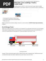 AASHTO HS-25 Bridge Load Overview | PDF | Truck | Semi Trailer Truck