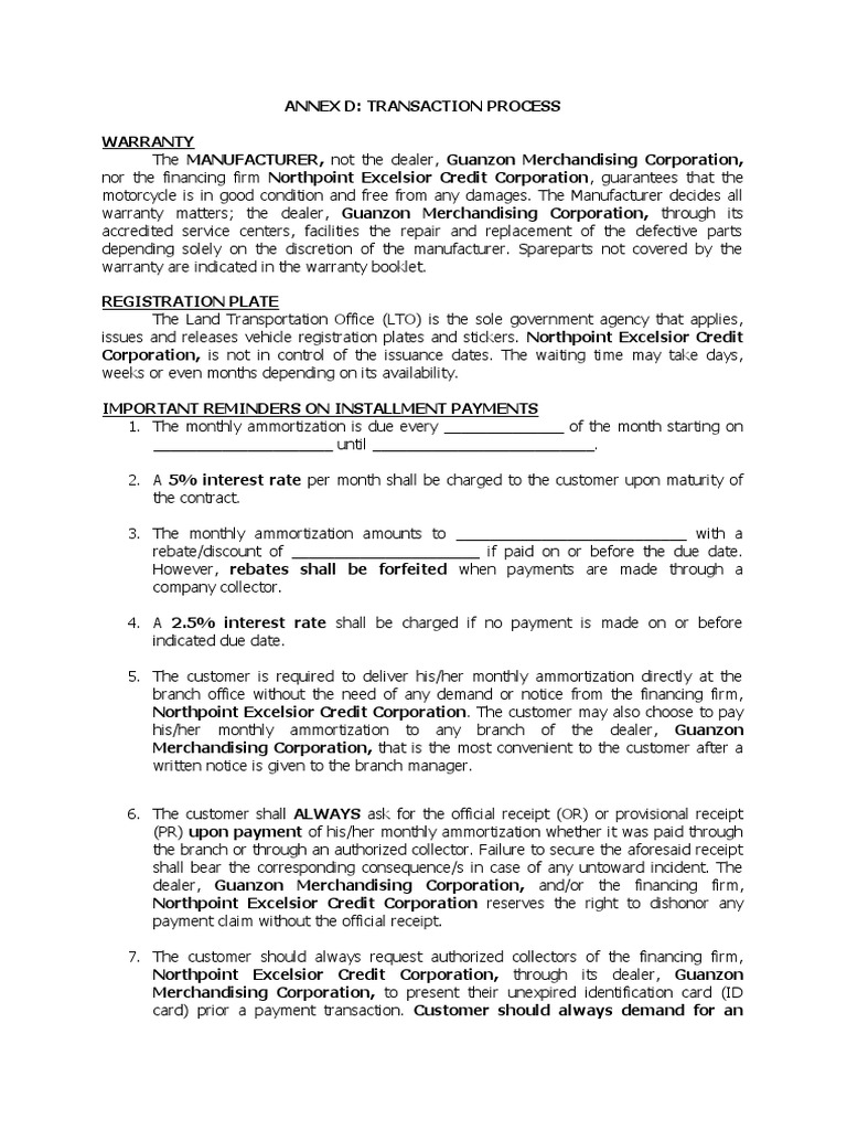 Terms and Conditions of Motorcycle Financing: A Comprehensive Guide to ...