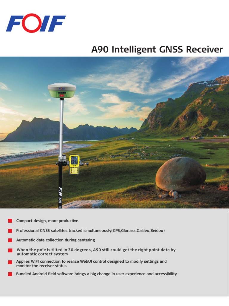 FOIF A90 GNSS Brochure | PDF | Image Editing | 3 D Computer Graphics