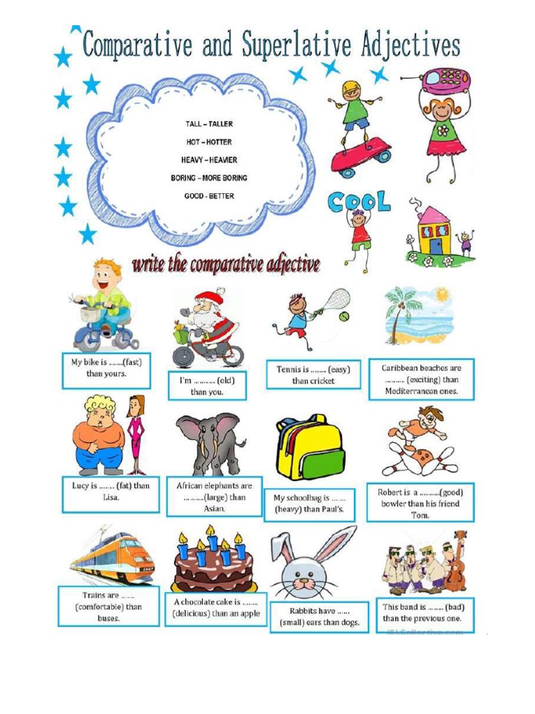 Activities Comparatives and Superlatives | PDF