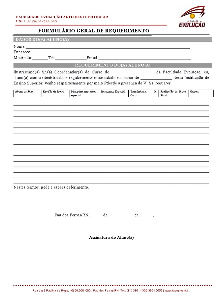 Requerimento Geral | PDF