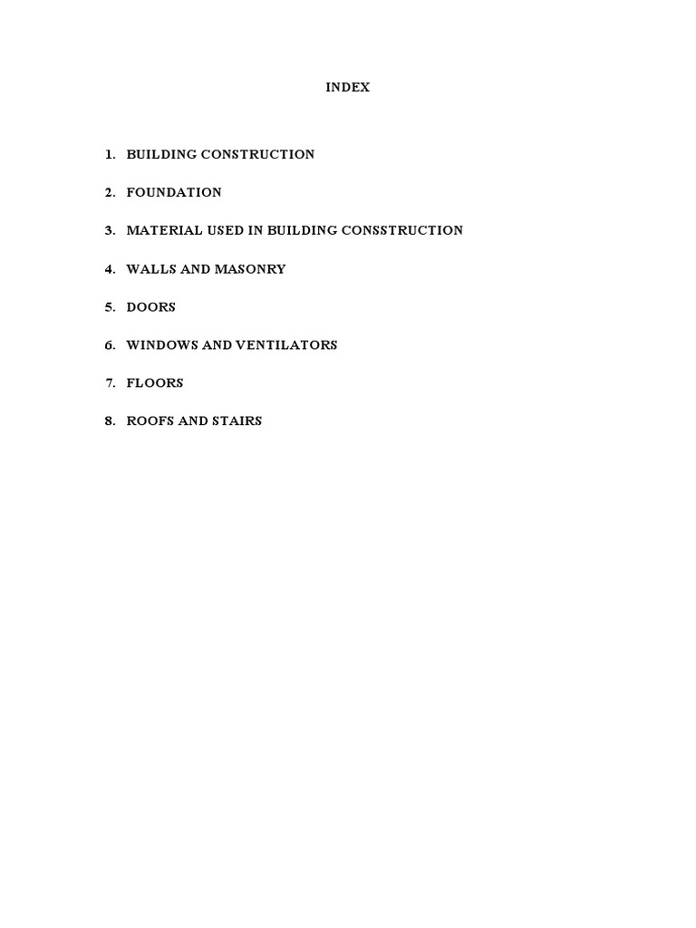 Building and Construction Project Report | PDF | Foundation ...