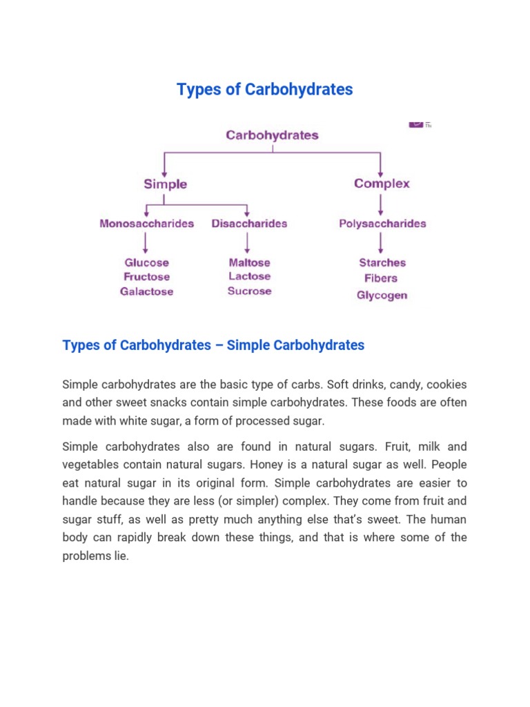 Classification of Carbohydrates and Its Structure | PDF | Carbohydrates ...