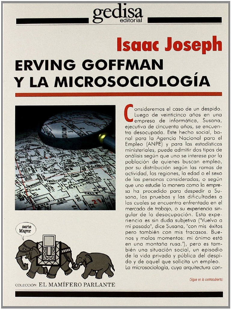 Isaac-Joseph-Erving-Goffman-y-la-microsociología | PDF | Sociología ...