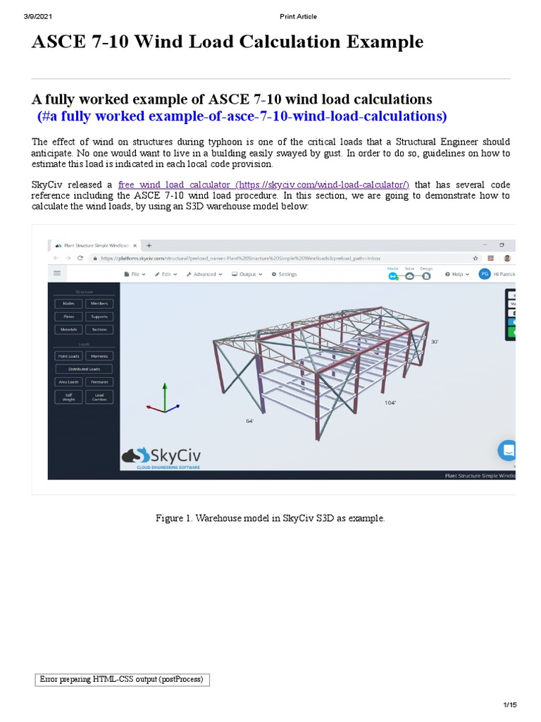 ASCE 7-10 Wind Loads Calcs Example | PDF | Wound | Topography