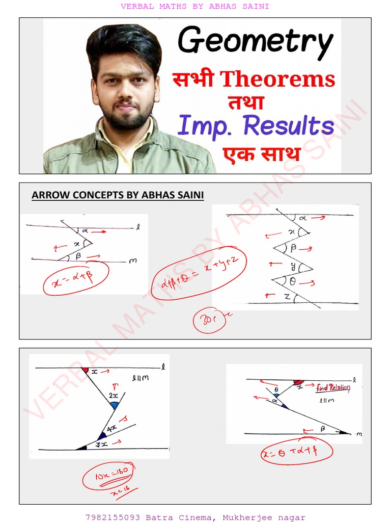 Key Geometry Theorems Overview | PDF | Triangle | Elementary Mathematics