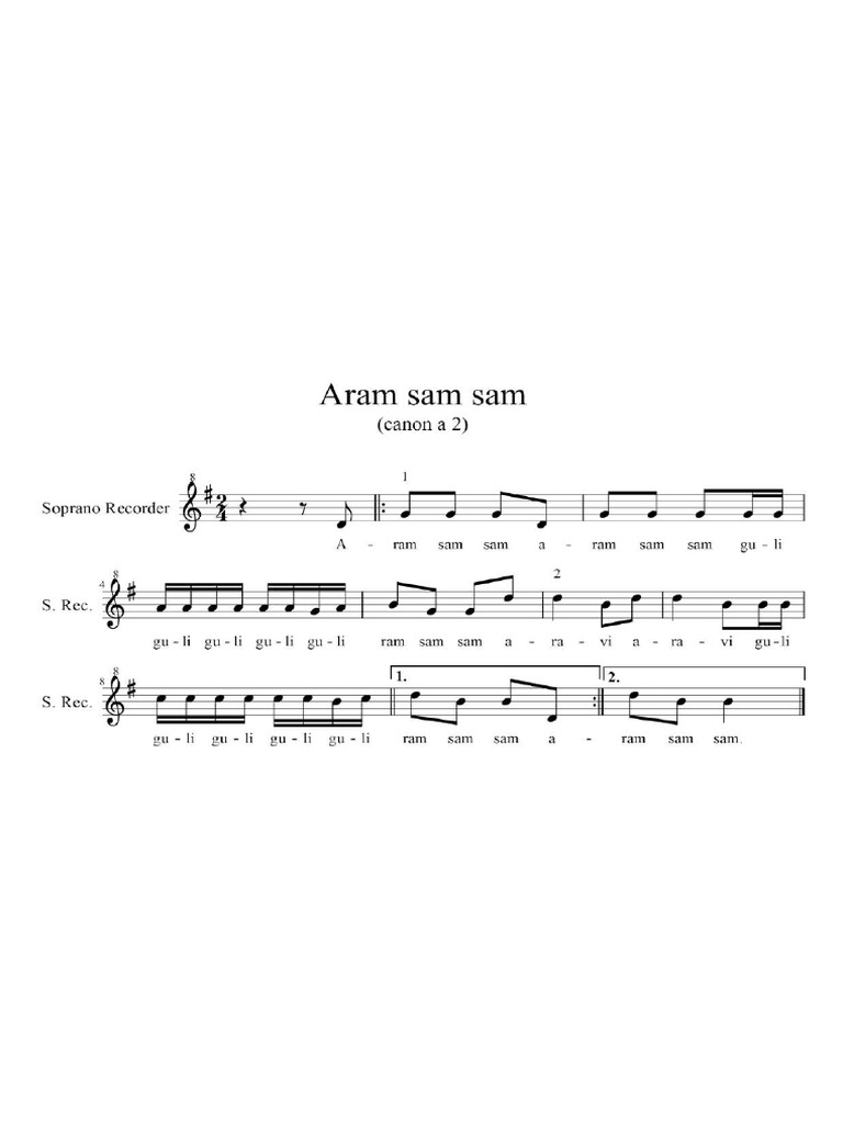 Aram Sam Sam-1 | PDF
