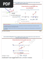 Proyección de Vectores: Fórmulas y Ejemplos | PDF | Vector Euclidiano ...