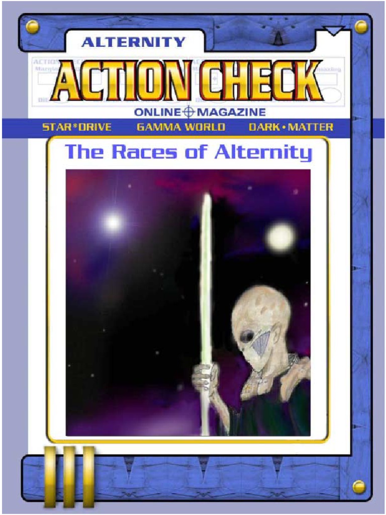 Alternity - Races | PDF | Interface (Computing) | Input/Output