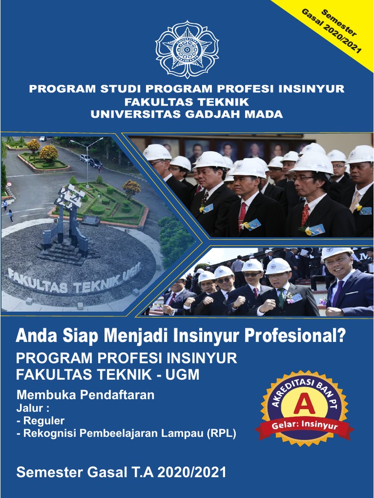 Program Profesi Insinyur UGM 2020 | PDF