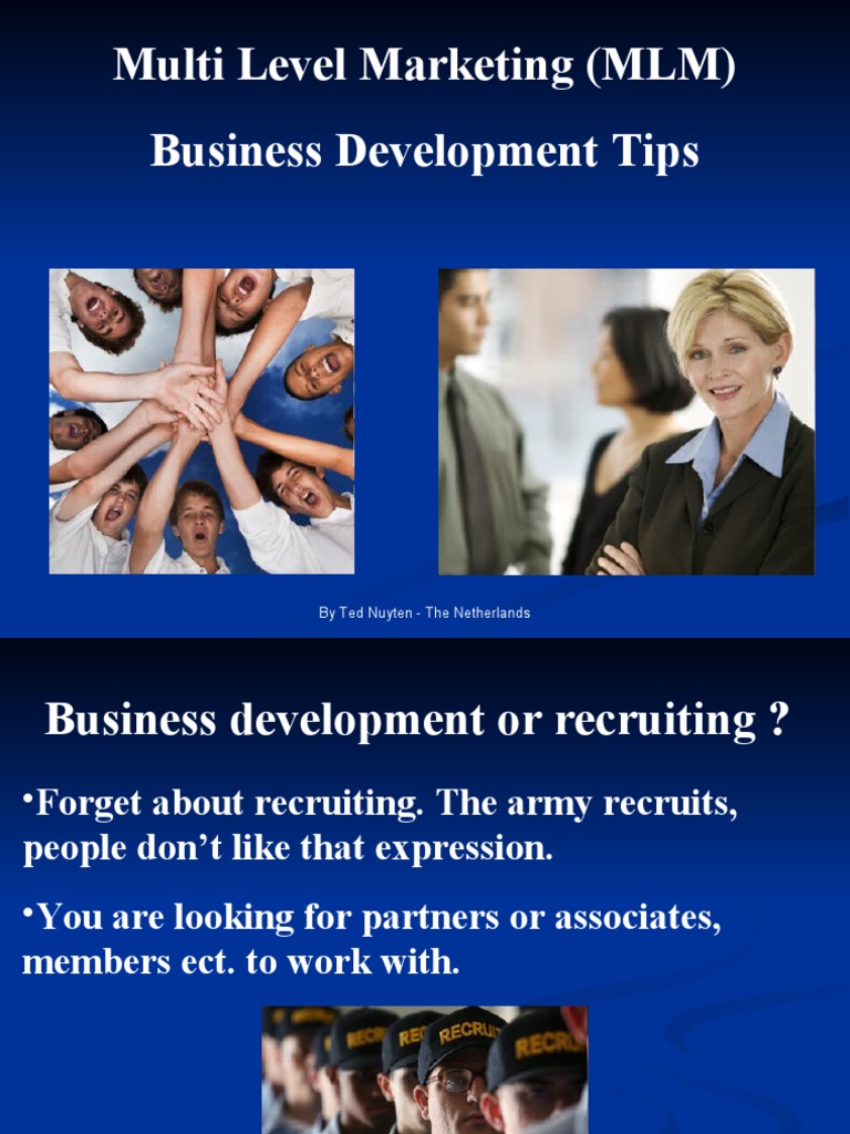 MLM Business Development Tips for Sponsoring Partners Face-to-Face ...