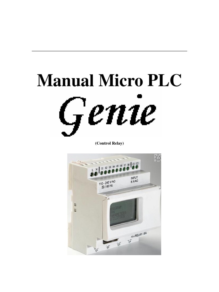 Genie Manual Genie em Ingles | PDF | Programmable Logic Controller | Relay