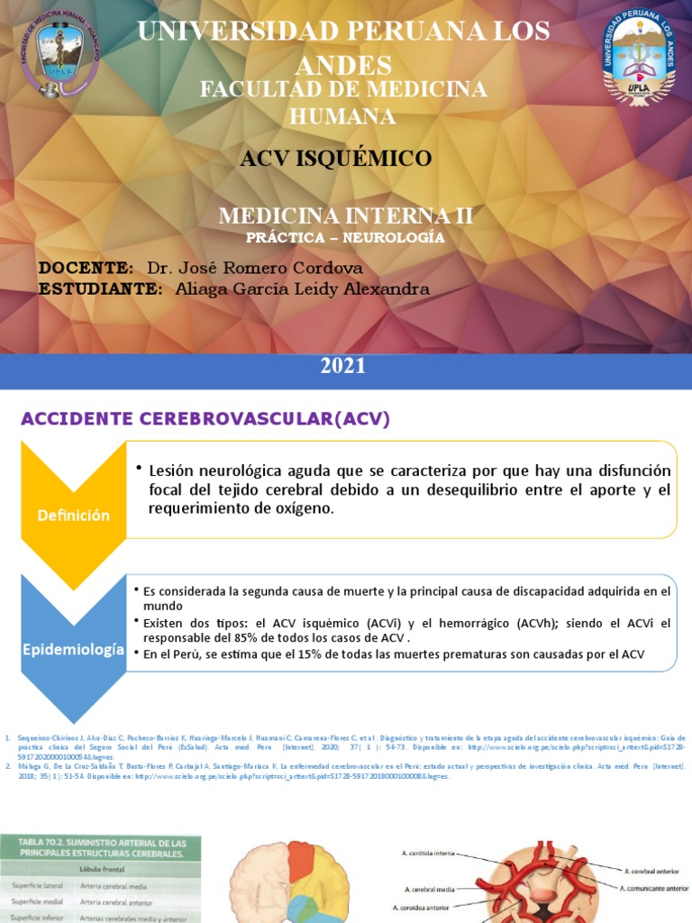 ACV Isquemico | PDF | Carrera | Isquemia