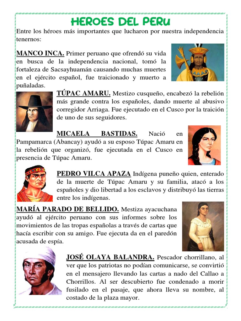 Heroes Del Perú | PDF | Clásicos