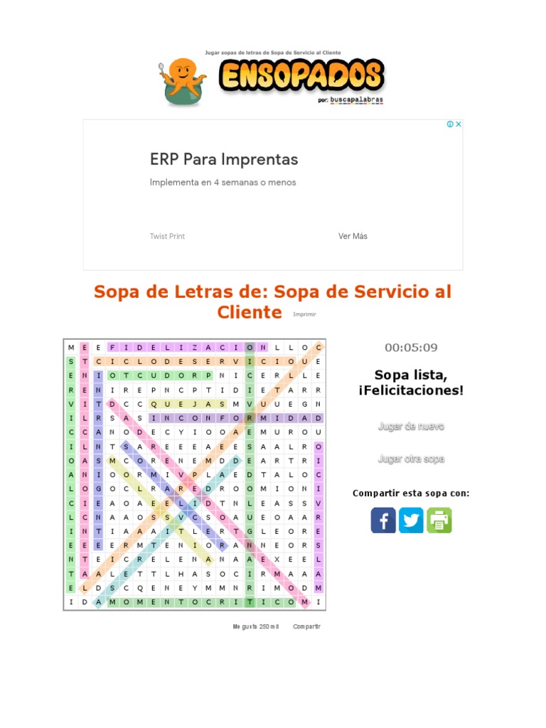 Sopa de Letras Internet | PDF | Comunicación por medio de ordenadores ...