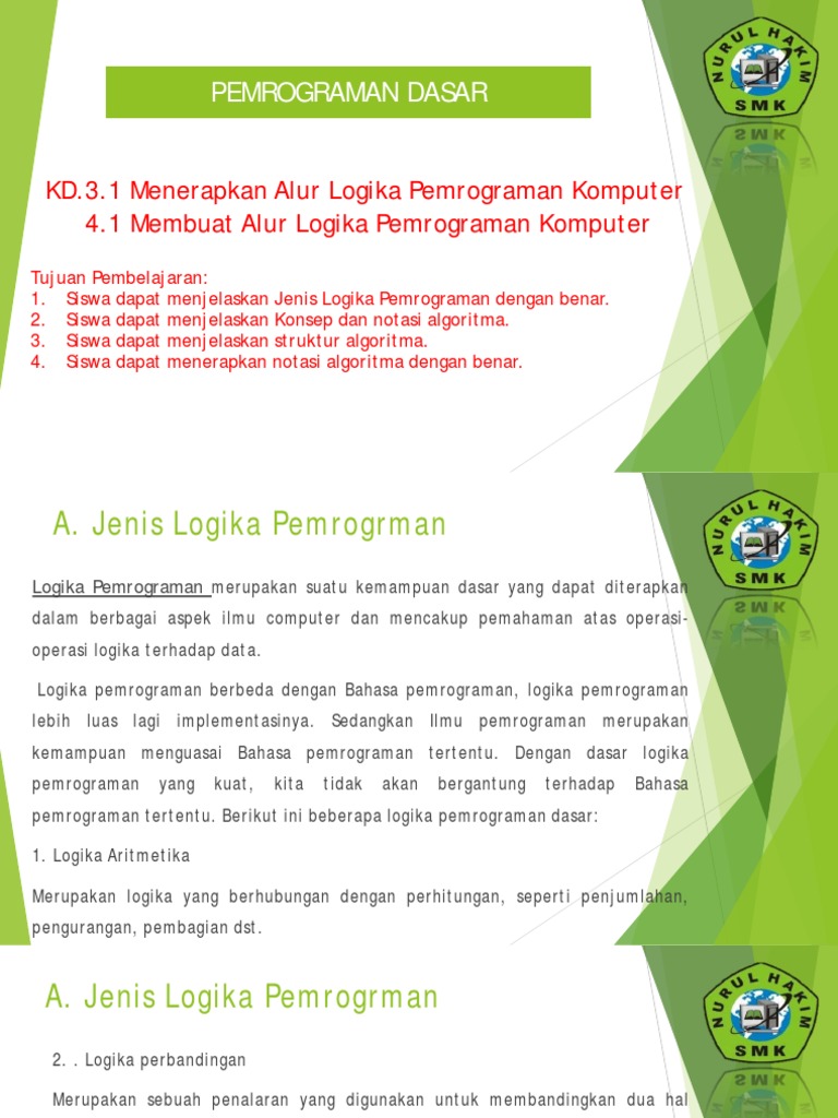 KD.3.1 Pemrograman Dasar | PDF | Komputer