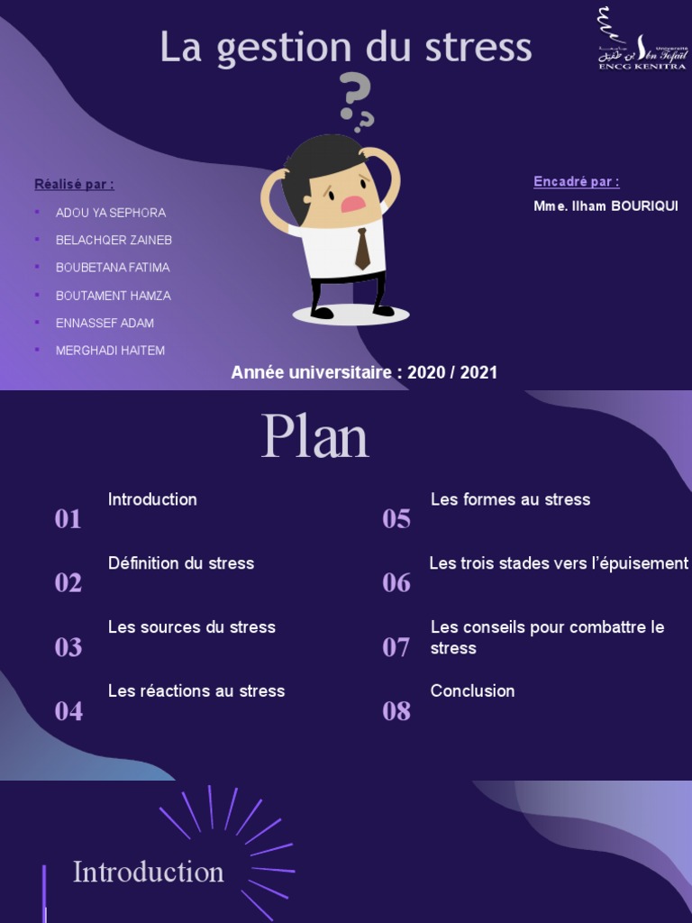 La Gestion Du Stress Groupe 6 | PDF | Stress (Biologie) | Psychologie
