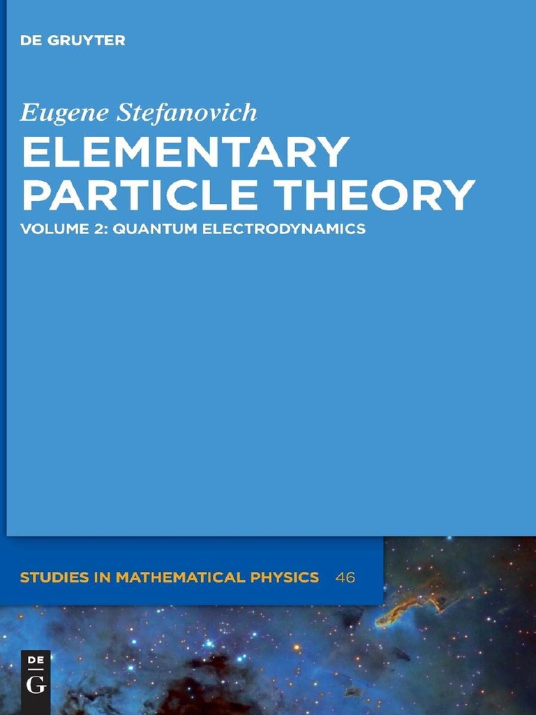 Elementary Particle Theory. | PDF | Quantum Electrodynamics | Quantum ...