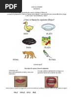 Cuadernillo Fonema M | PDF | Fonología | Fonética