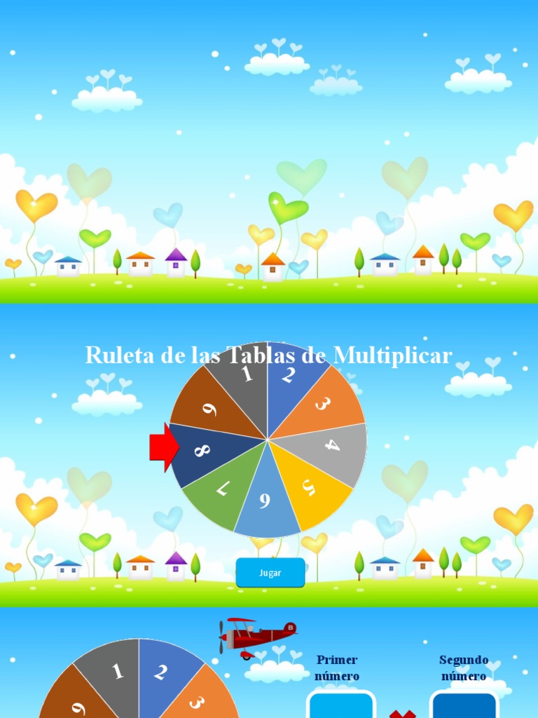 Ruleta Interactiva de Multiplicaciones | PDF