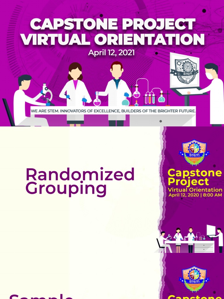 Capstone Project Orientation | PDF