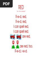Color Word Songs | PDF