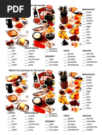 Food Time Table | PDF
