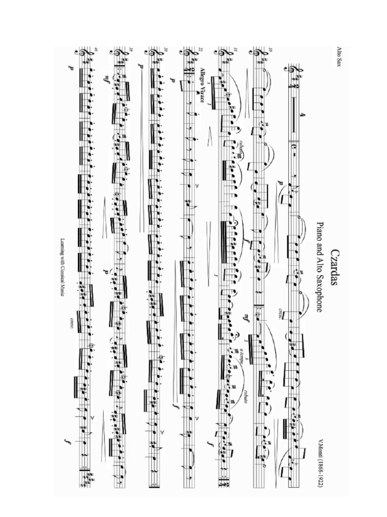 Czardas Alto Sax | PDF