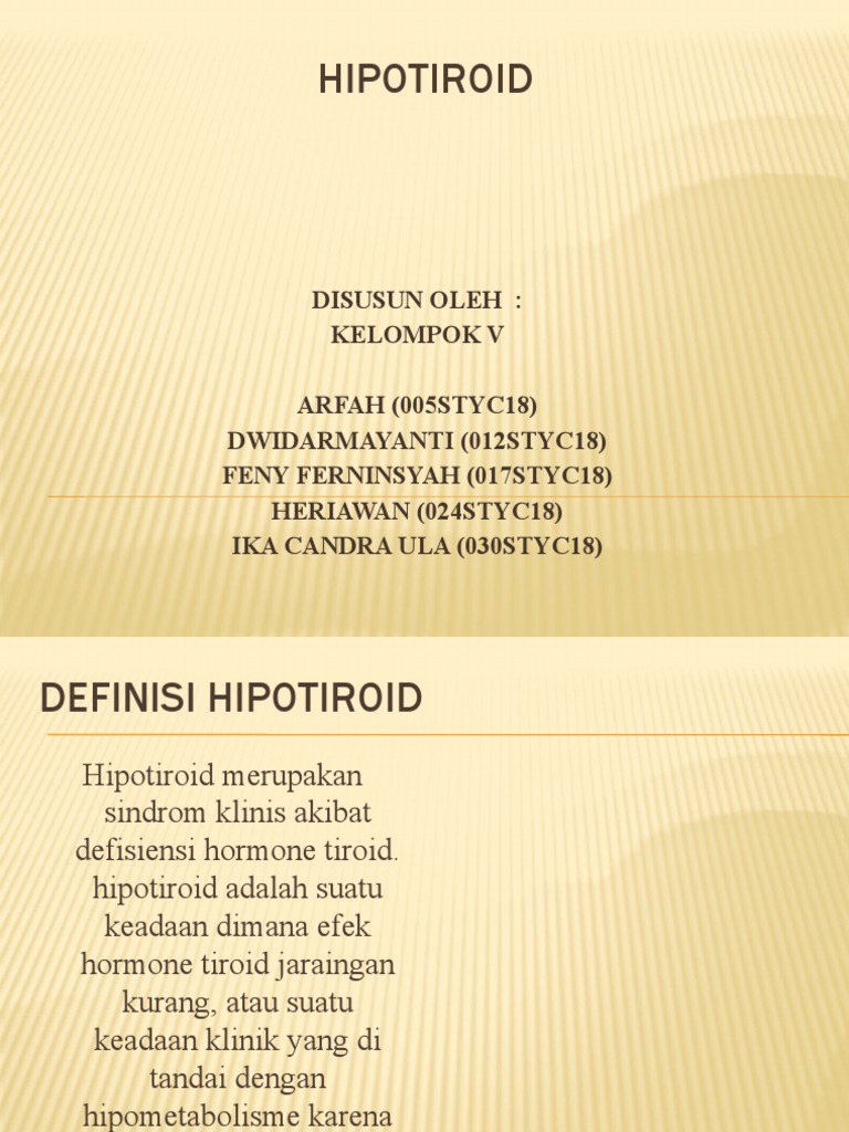 Hipotiroid | PDF