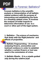 Forensic Ballistic Notes | PDF | Firearms | Cartridge (Firearms)