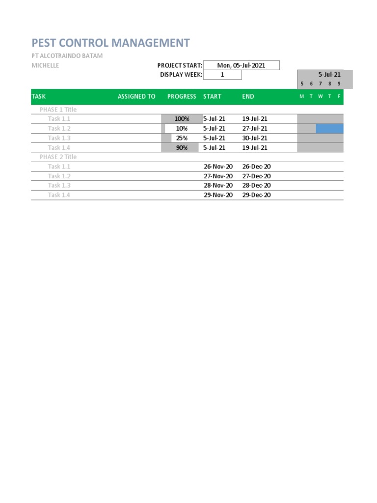 DYNAMIC GANNT CHART Abc | PDF | Project Management | Visualization ...