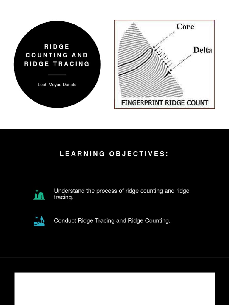 Ridge Tracing and Counting | PDF