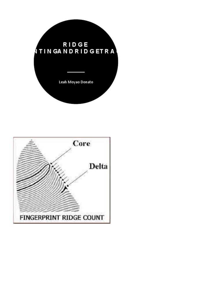 Ridge Tracing and Counting | PDF