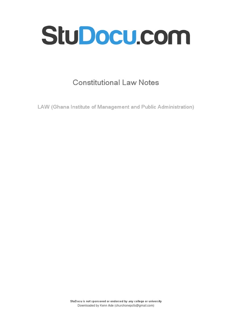 Constitutional Law Notes | PDF | Supreme Courts | Jurisdiction