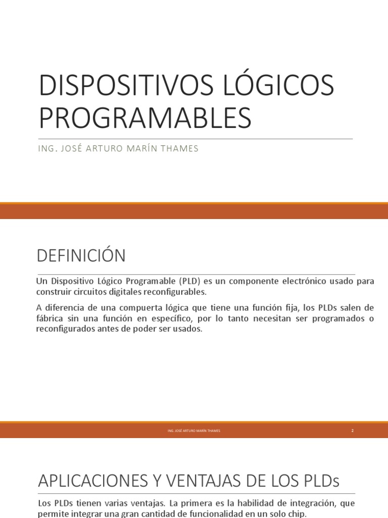 Dispositivos Lógicos Programables: Tipos y Usos | PDF | Hardware de la ...