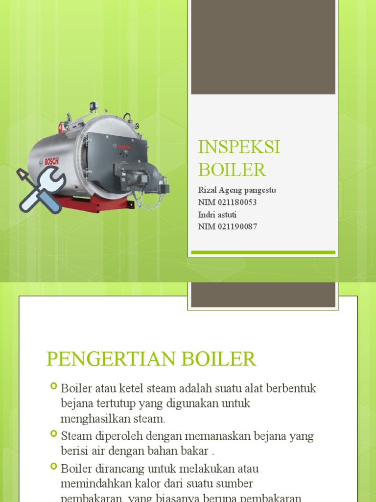 Inspeksi Boiler: Prosedur dan Komponen | PDF