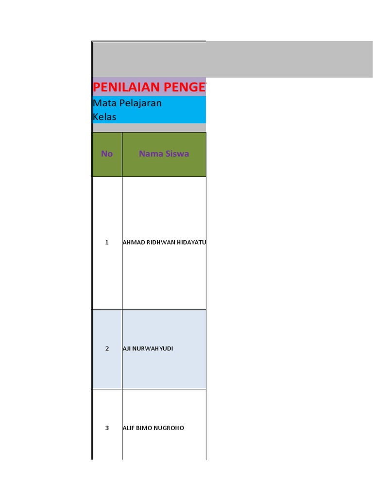 Kls X TKR & TSM Mapel Pai Pas Adi | PDF