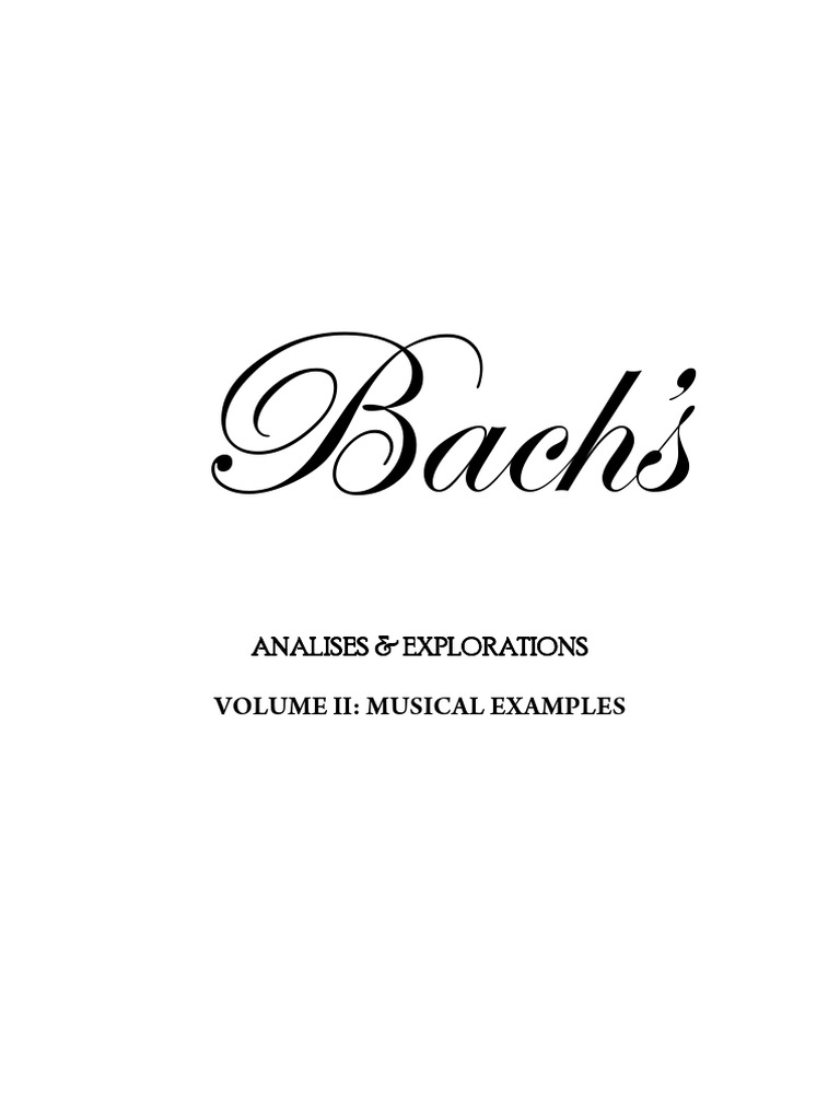 Musical Examples Analysis Volume II | PDF