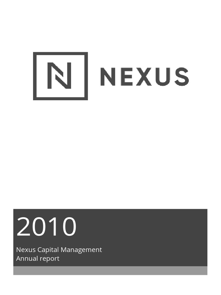Nexus Capital Management Annual Report | PDF | Stock Market Index ...