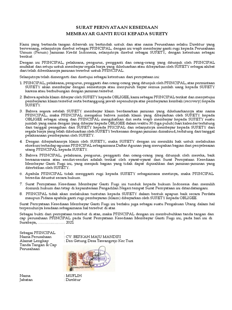 Surat SPKMGR Terbaru-Bmm | PDF