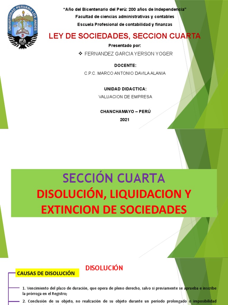 Ley de Sociedades, Seccion Cuarta | PDF | Sociedad de responsabilidad limitada | Business