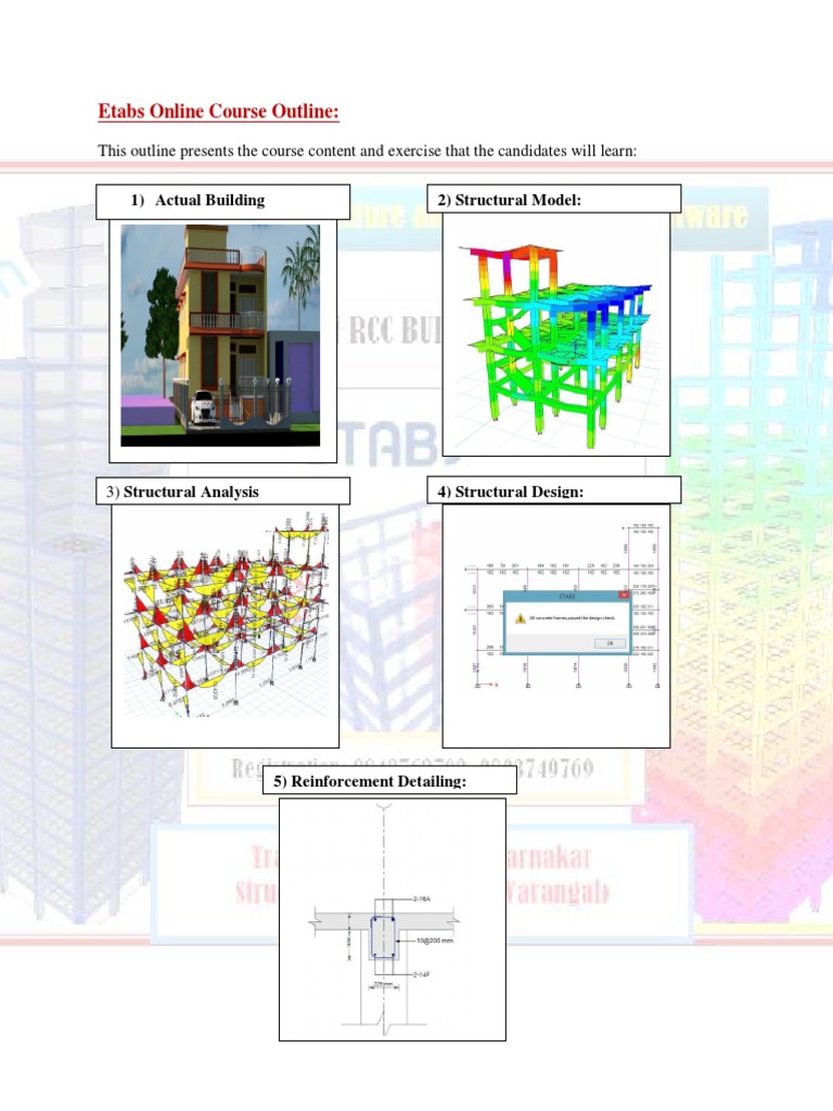 Etabs Course Outline and Content | PDF | Art