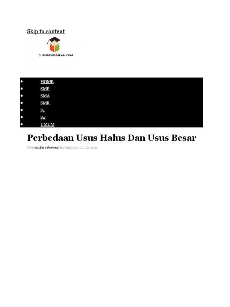 Usus Halus Dan Usus Besar | PDF