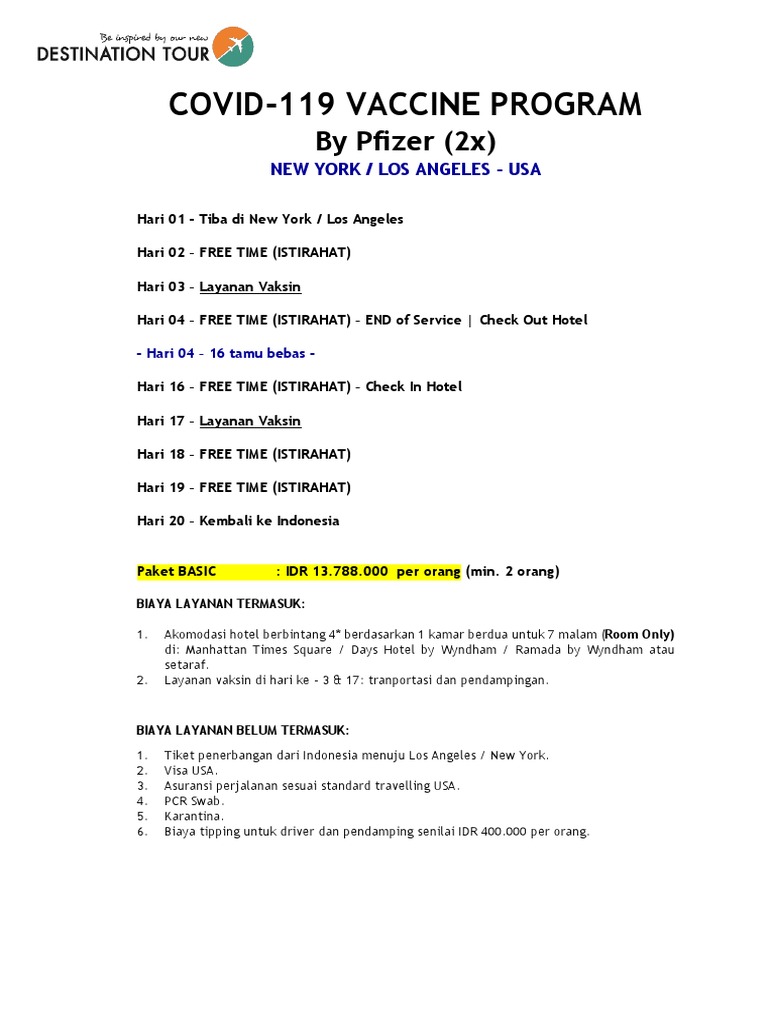 Selling Itinerary Pfizer | PDF