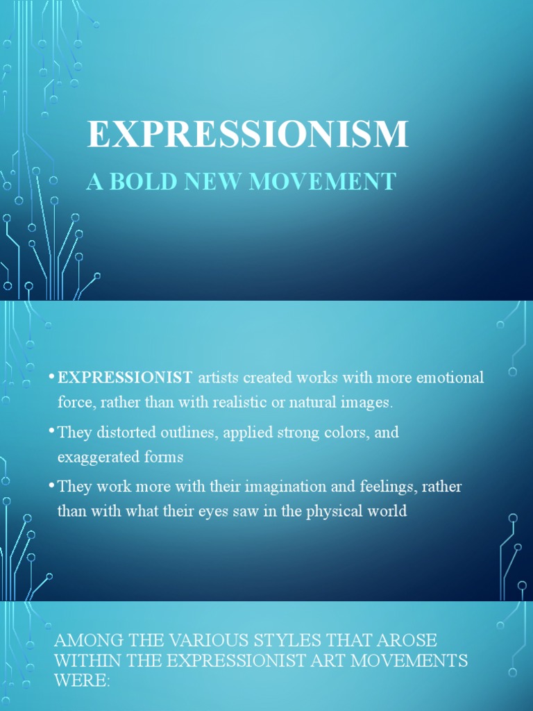 Expressionism: Art as Social Advocacy | PDF | Expressionism | Paintings