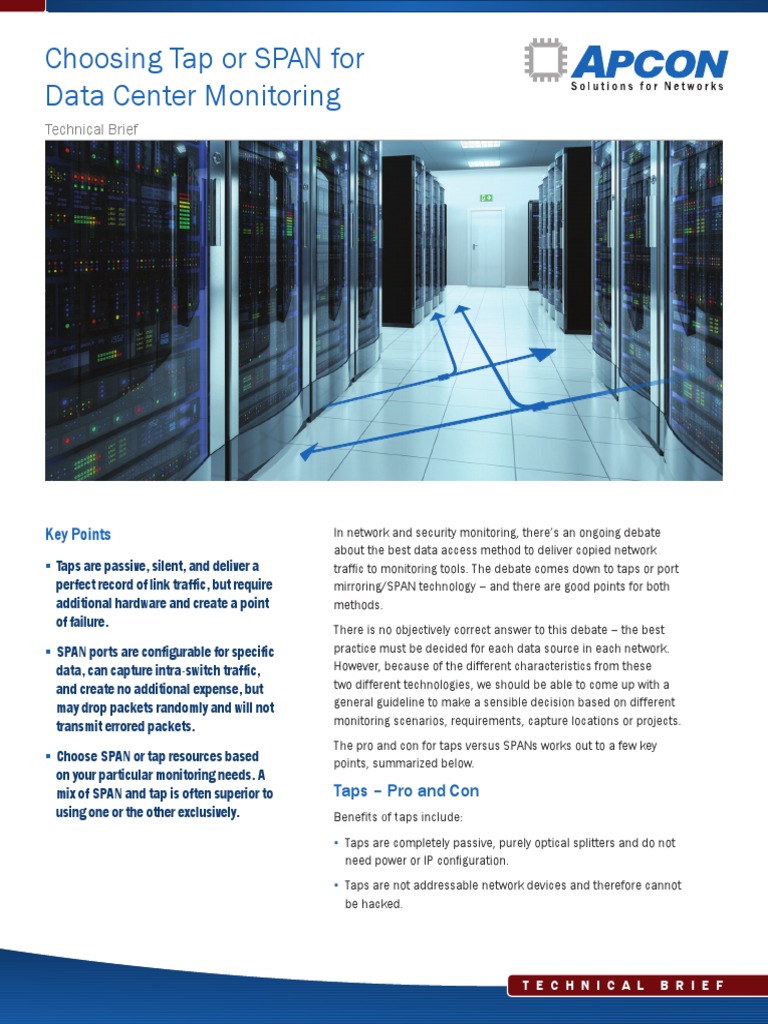 14025-A Apcon Tech Brief - Taps Vs Span in Network Monitoring r1 Lowres ...